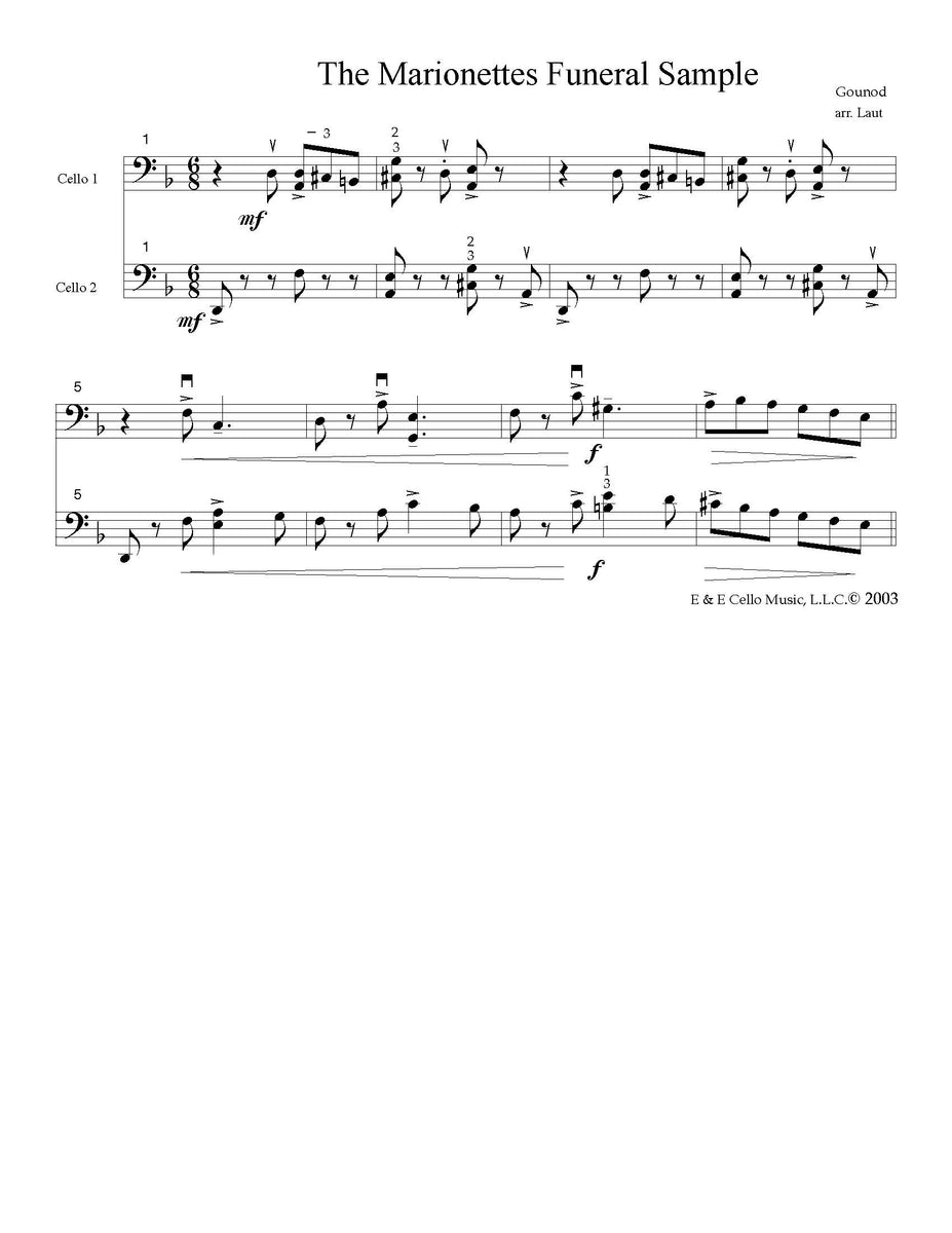 "Cello Macabre"Fun Halloween Duets – E & E Cello Music